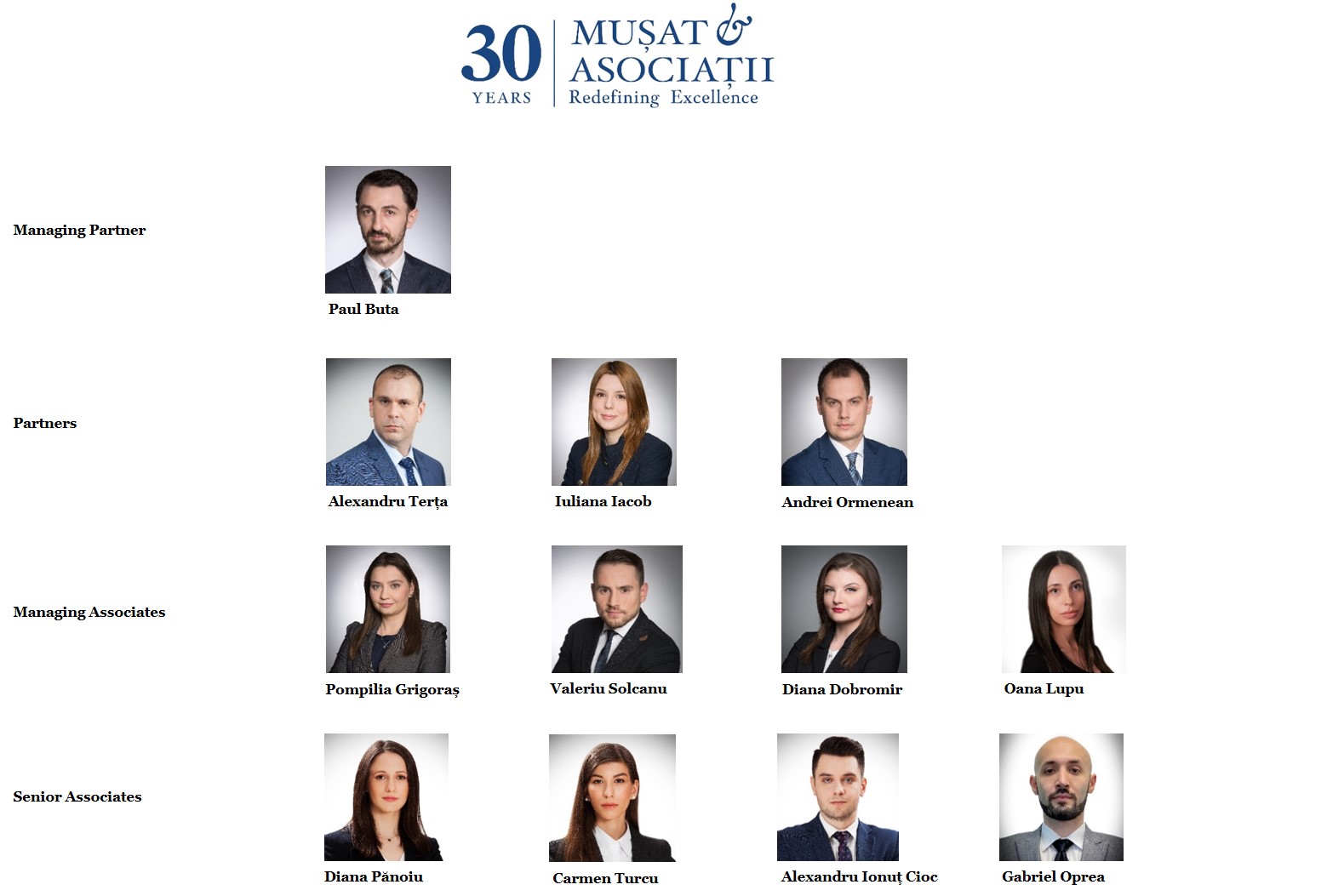 Mușat & Asociații appoints new Managing Partner and promotes three new ...